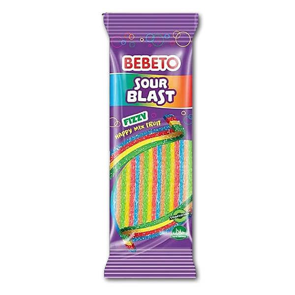 Bebeto Sour Blast Fizzy Happy Mix Fruit 180g - Brands - Spotdiscount