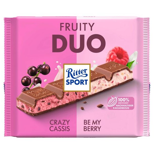 Ritter Sport Fruity DUO Crazy Cassis & Be My Berry 218g - Alle Varer ...