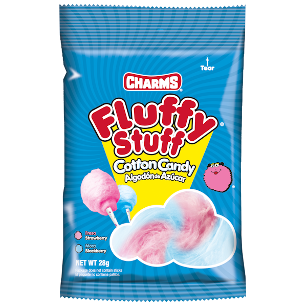 Charms Fluffy Stuff Cotton Candy Jorbær & Blåbær 28g - Alle Varer ...
